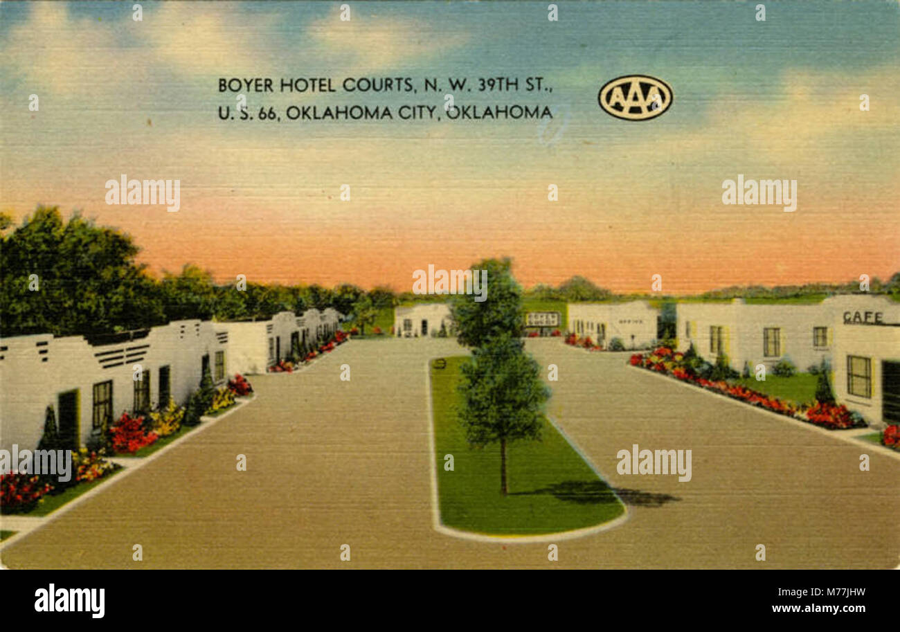 A view of the Boyer Hotel Court, a historical site known for its ...