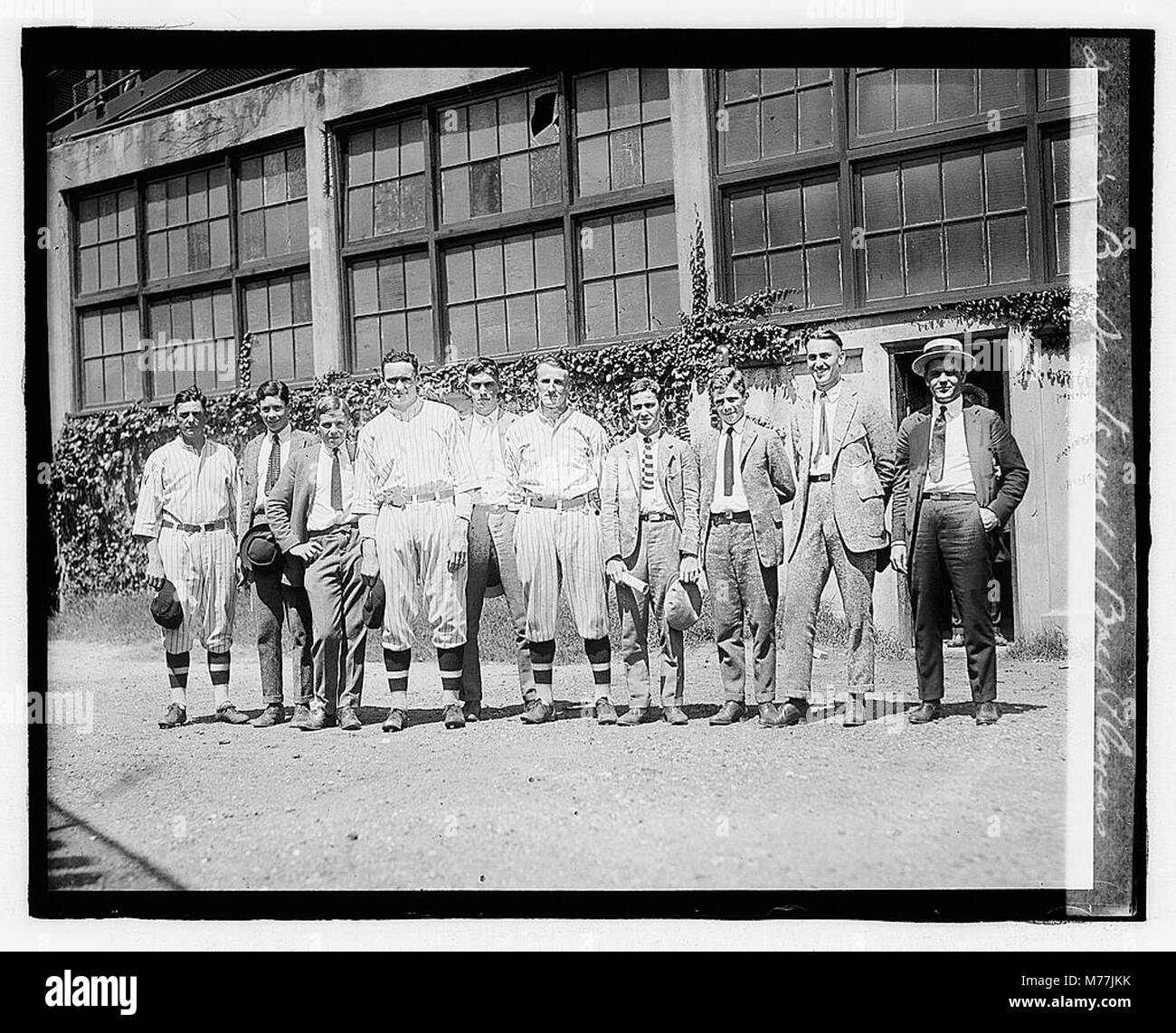 Boy Scouts with ball players LOC npcc.06850 Stock Photo - Alamy