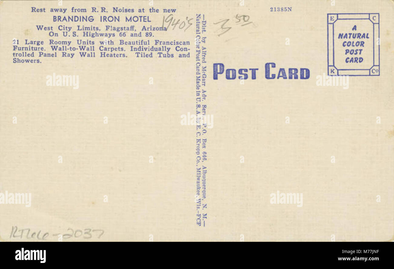 The Branding Iron Motel is captured in this image, showcasing its mid ...