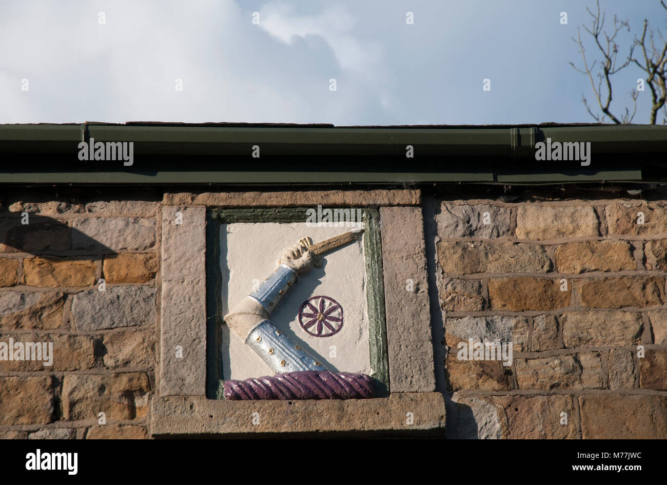 Public House sign 'Hand and Dagger' at Salwick Preston Lancashire ...