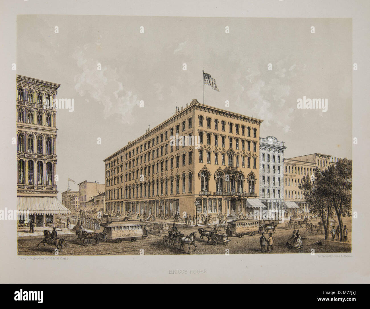A photograph of the Briggs House, an early 20th-century residential ...