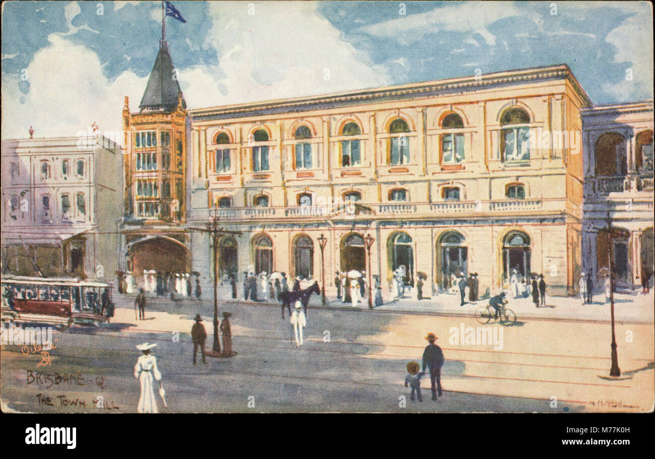 The Town Hall in Brisbane, Queensland, is a significant civic building ...