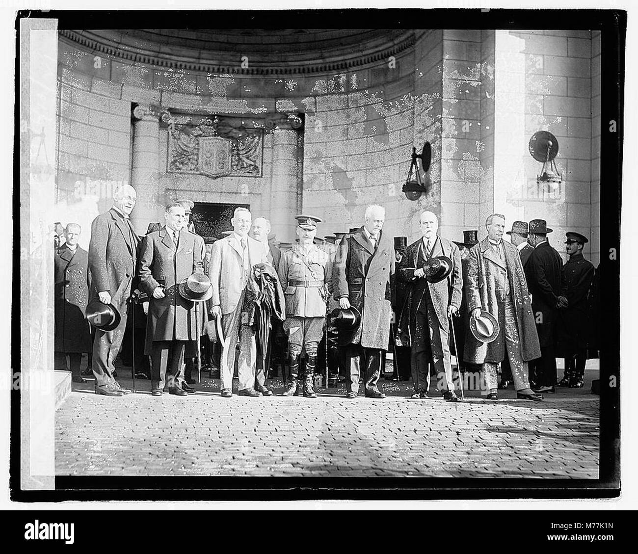A photograph of the British delegation from November 10, 1921 ...