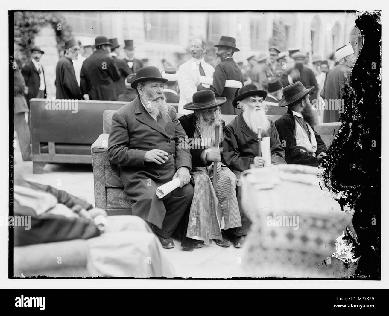 A historical photograph of the British High Commissioner's reception at ...