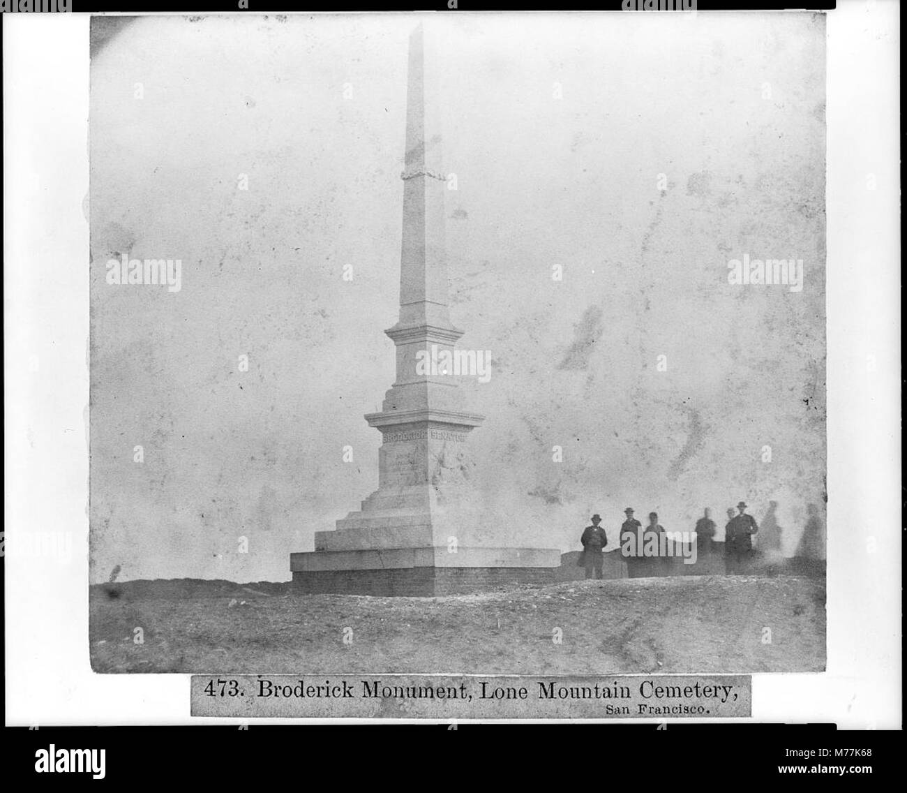 The Broderick Monument at Lone Mountain Cemetery in San Francisco ...