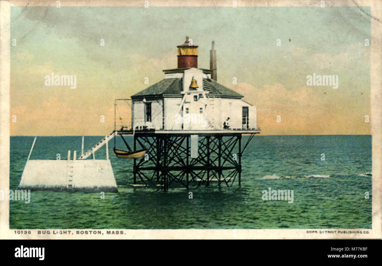 An image of Bug Light, a lighthouse located on the coast of the United ...