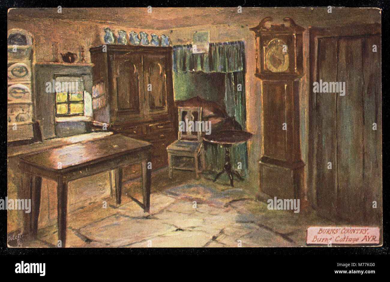 Burns' Country, Burns' Cottage AYR (NBY 443808 Stock Photo - Alamy