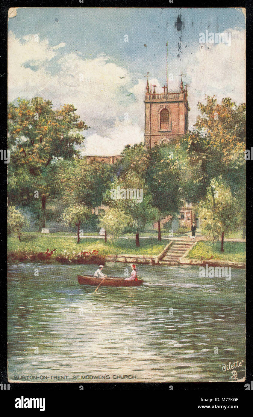 This image shows St. Modwen's Church in Burton-on-Trent, a significant ...