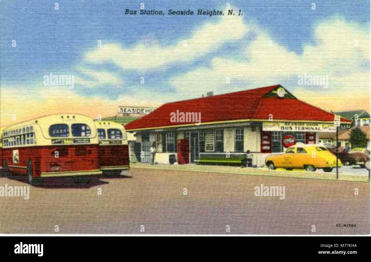 Photograph of the Seaside Union Bus Terminal, a key transportation hub ...