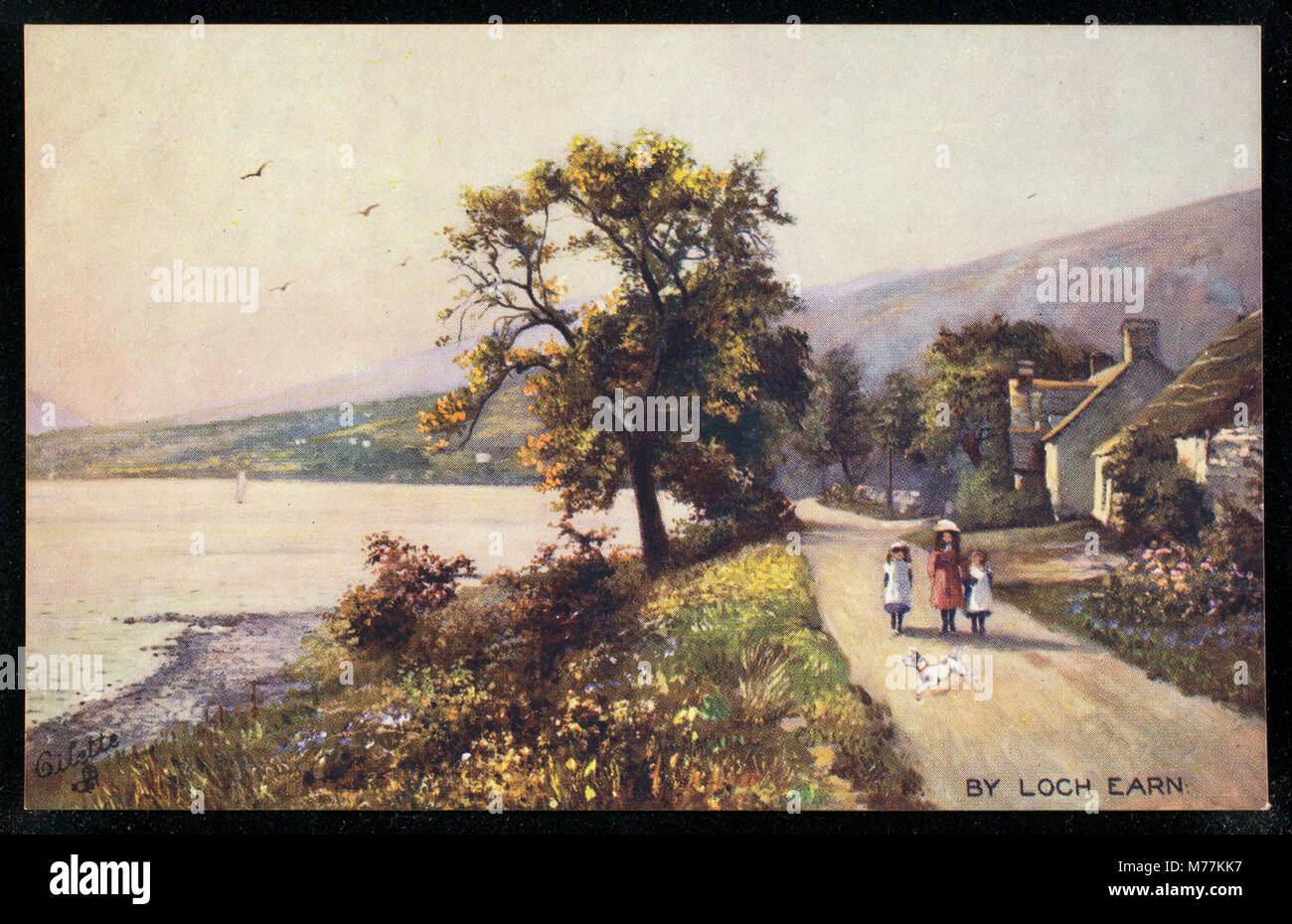 A scenic view of Loch Earn, a freshwater loch in Scotland, showcasing ...