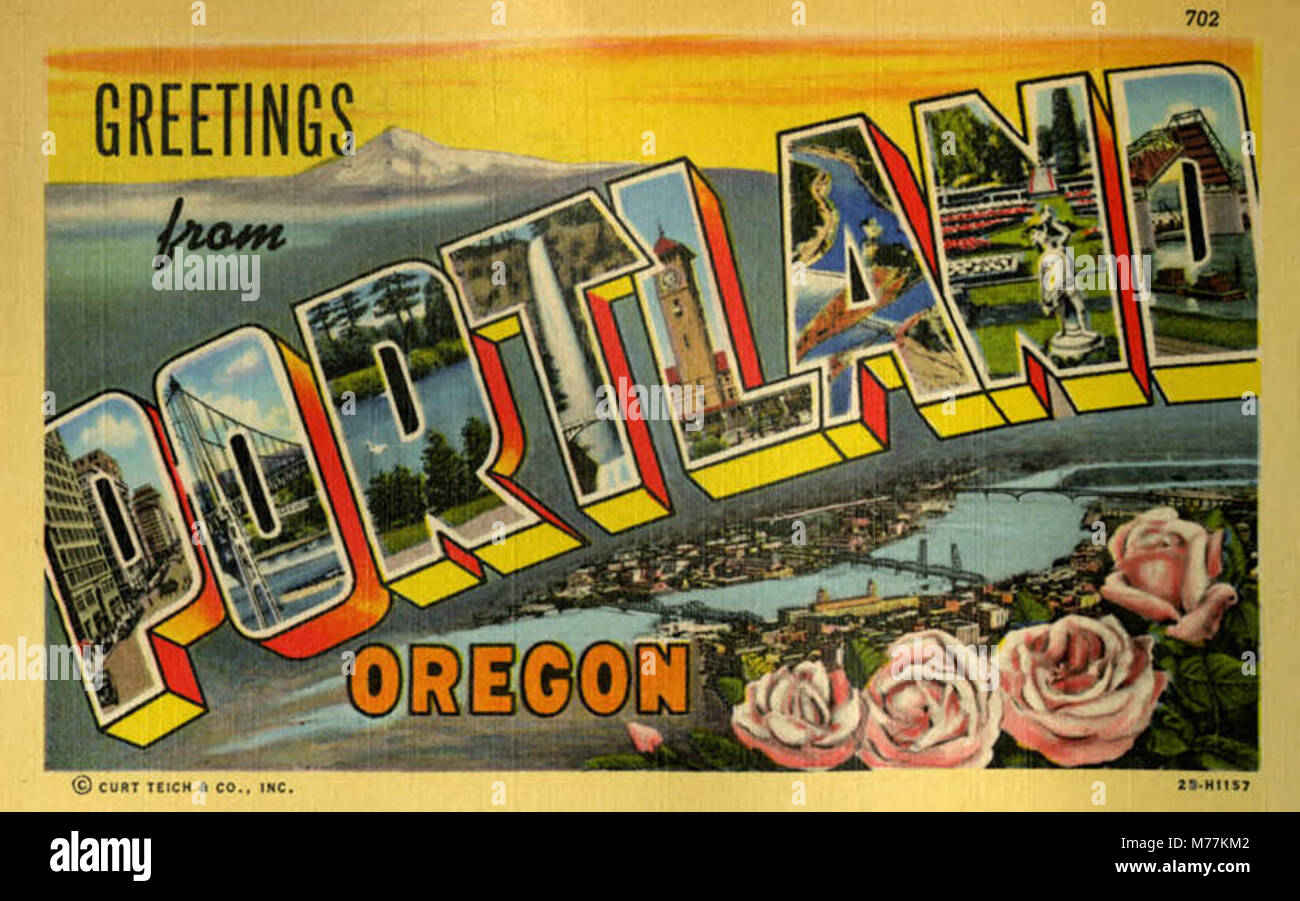 This postcard features a 'Greetings From' image, a popular collectible ...