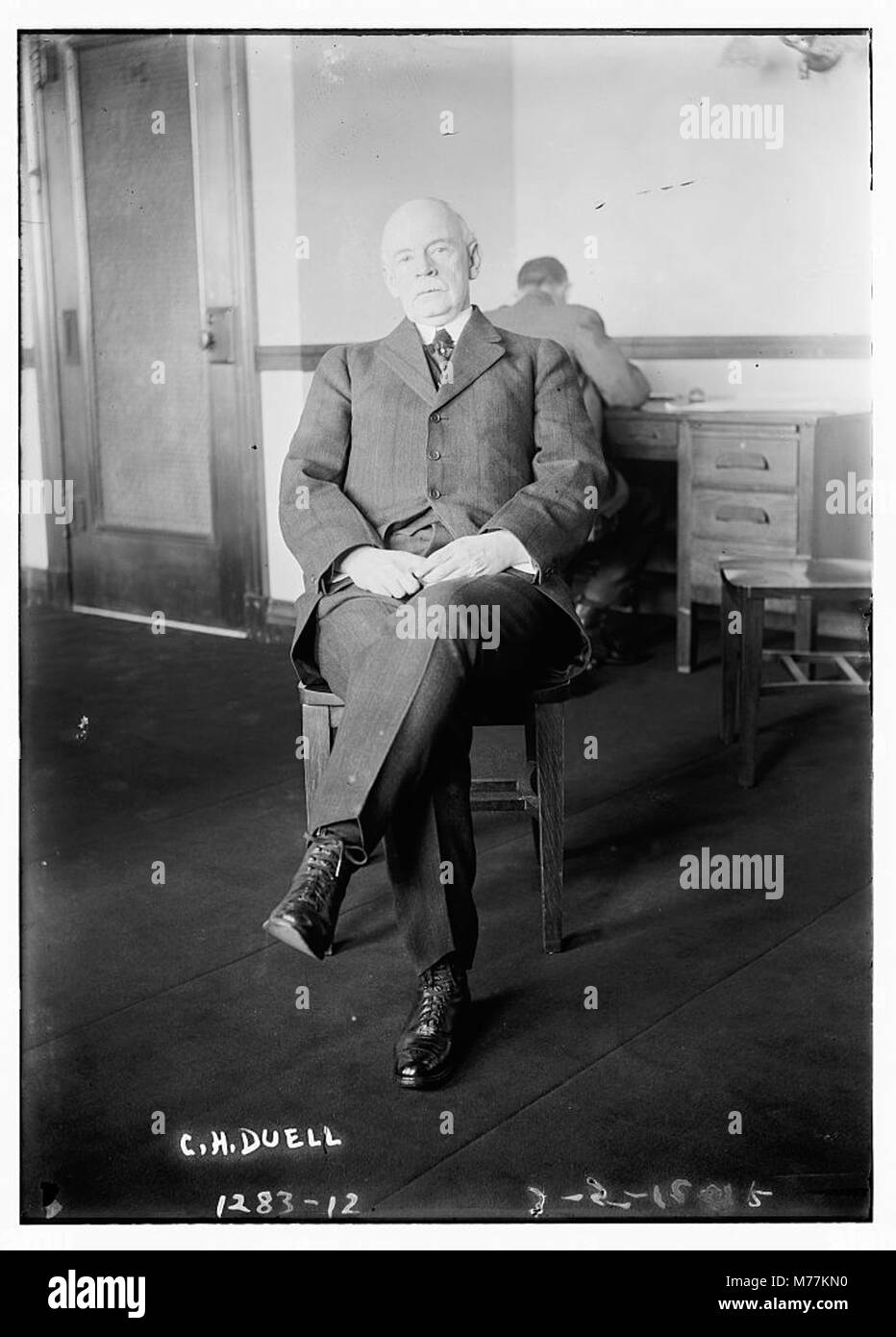 A portrait of C.H. Duell, highlighting his historical significance ...
