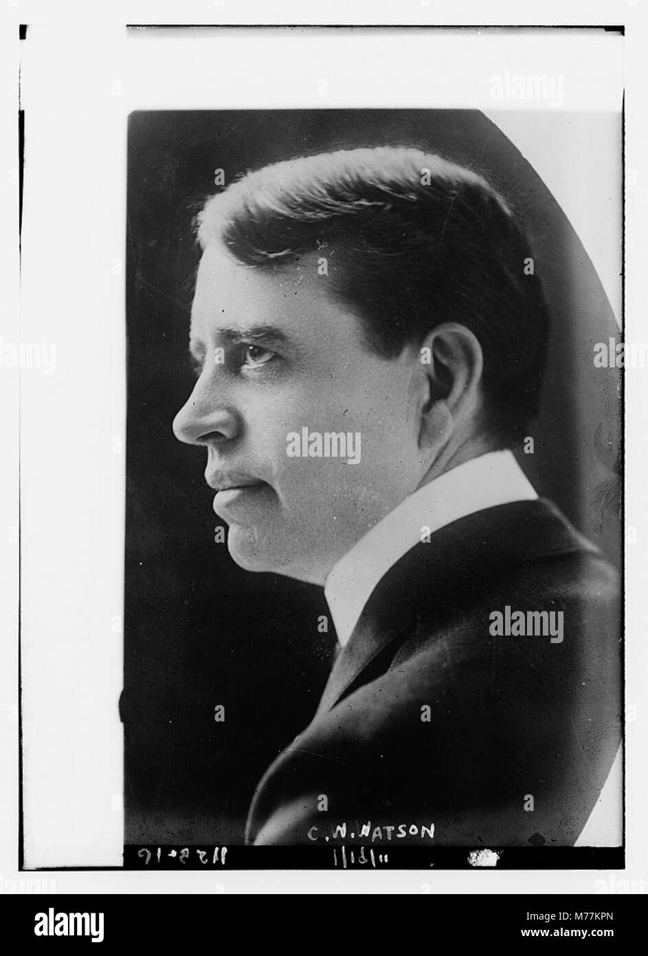 C.W. Watson is captured in this photograph, preserved by the Library of ...