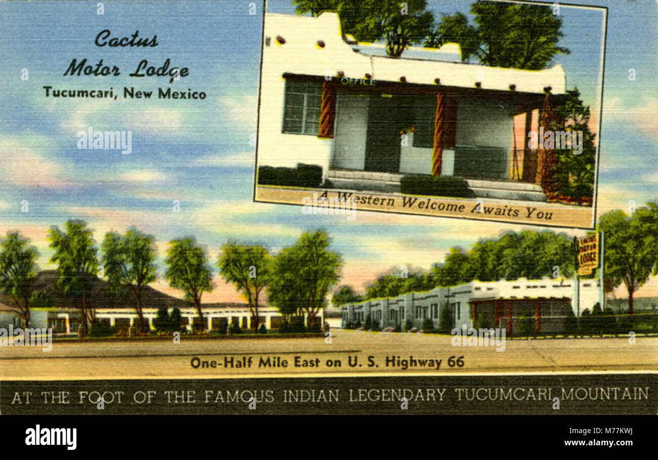 Cactus Motor Lodge, owned by Mrs. I.O. Perry, offers travelers a ...