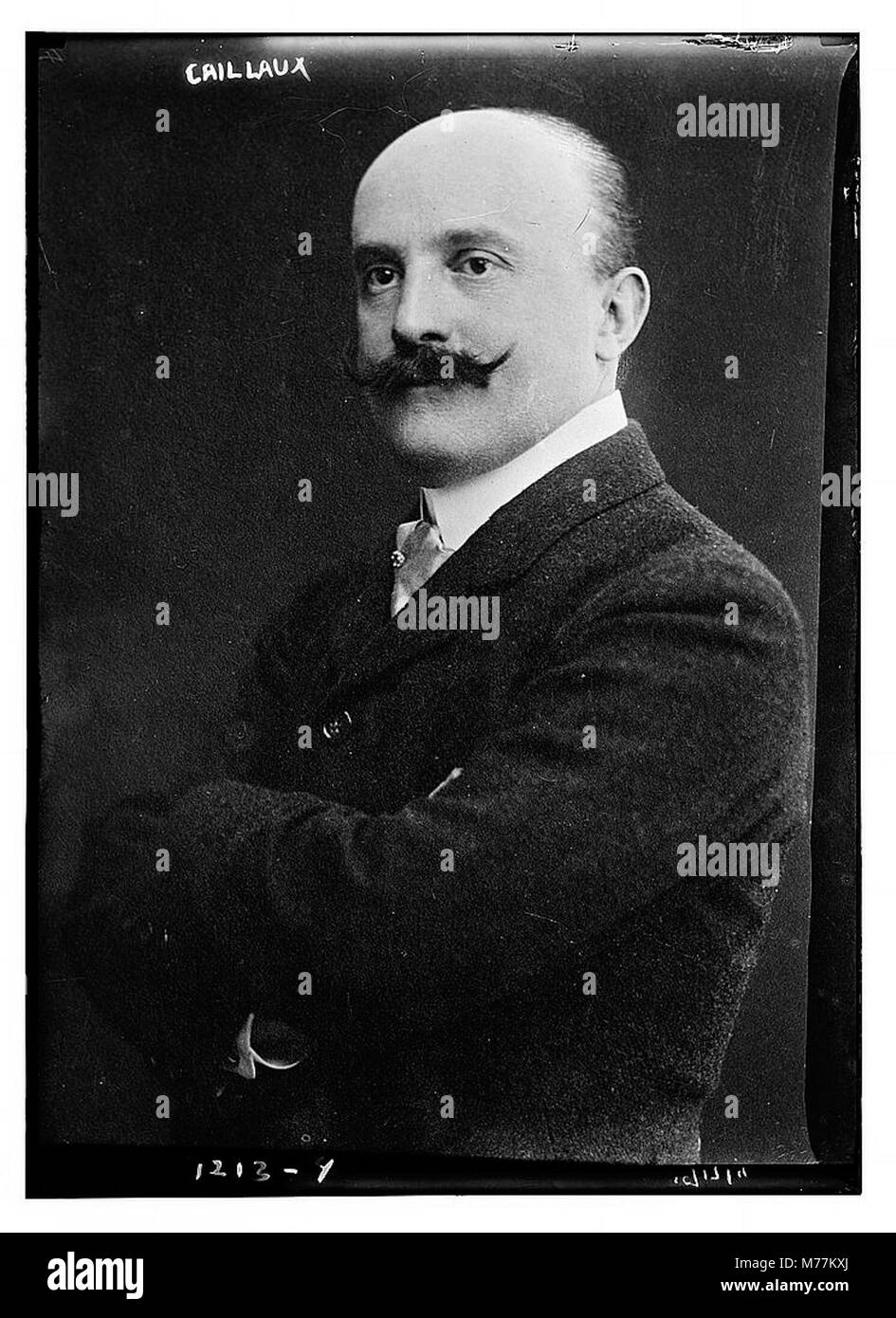 Portrait of Joseph Caillaux, a prominent French politician, showcasing ...