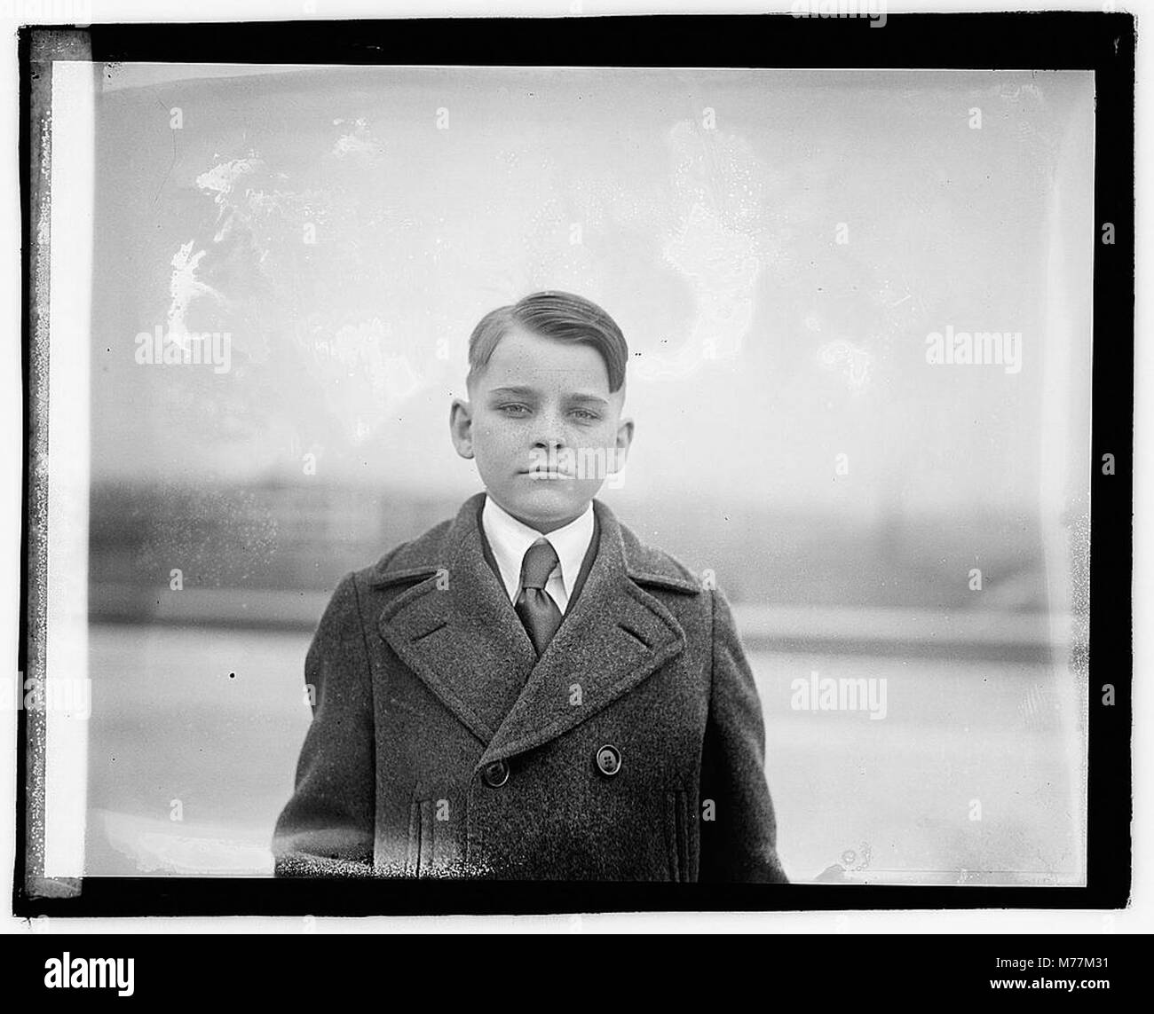 This portrait of Calvin Coolidge Jr., the son of President Calvin ...