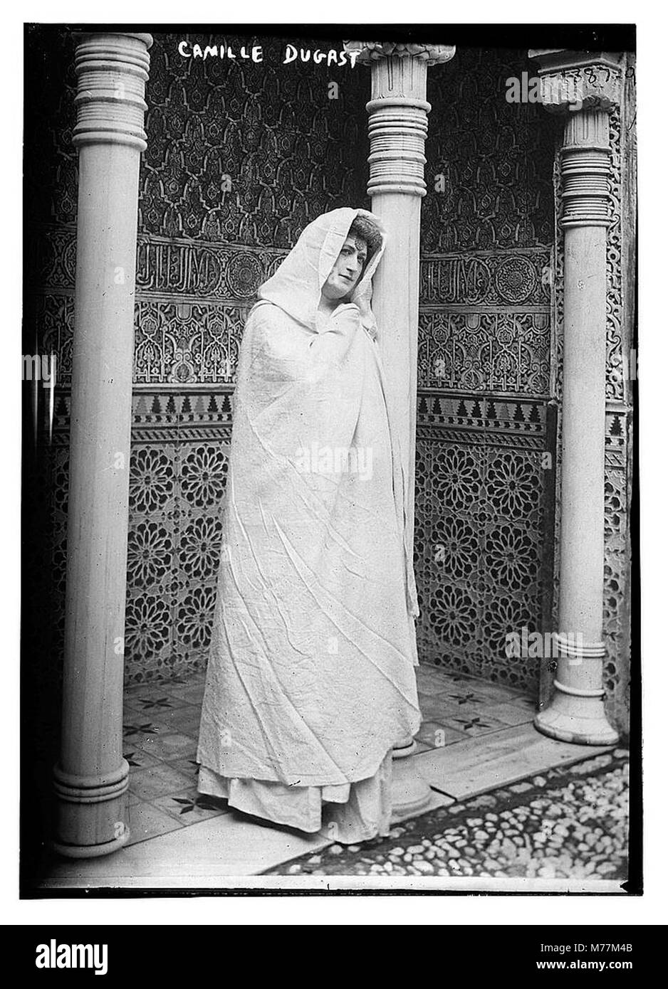 Portrait of Camille Dugast. LCCN number 2014687581 Stock Photo - Alamy