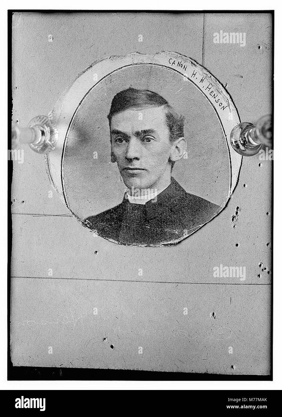 A portrait of Canon H.H. Henson, an influential figure in the Anglican ...