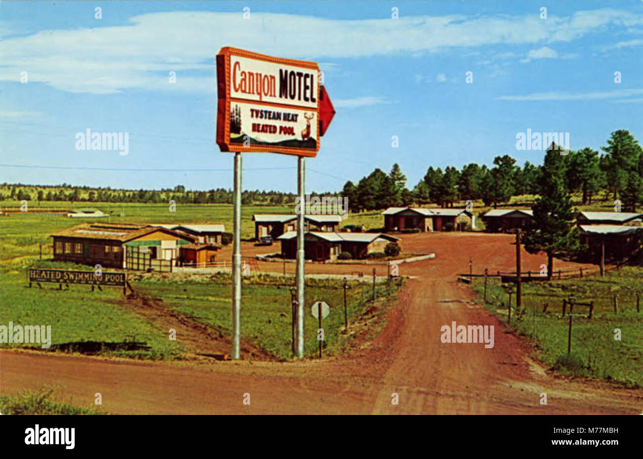 A photograph of the Canyon Motel, a notable lodging establishment. The ...