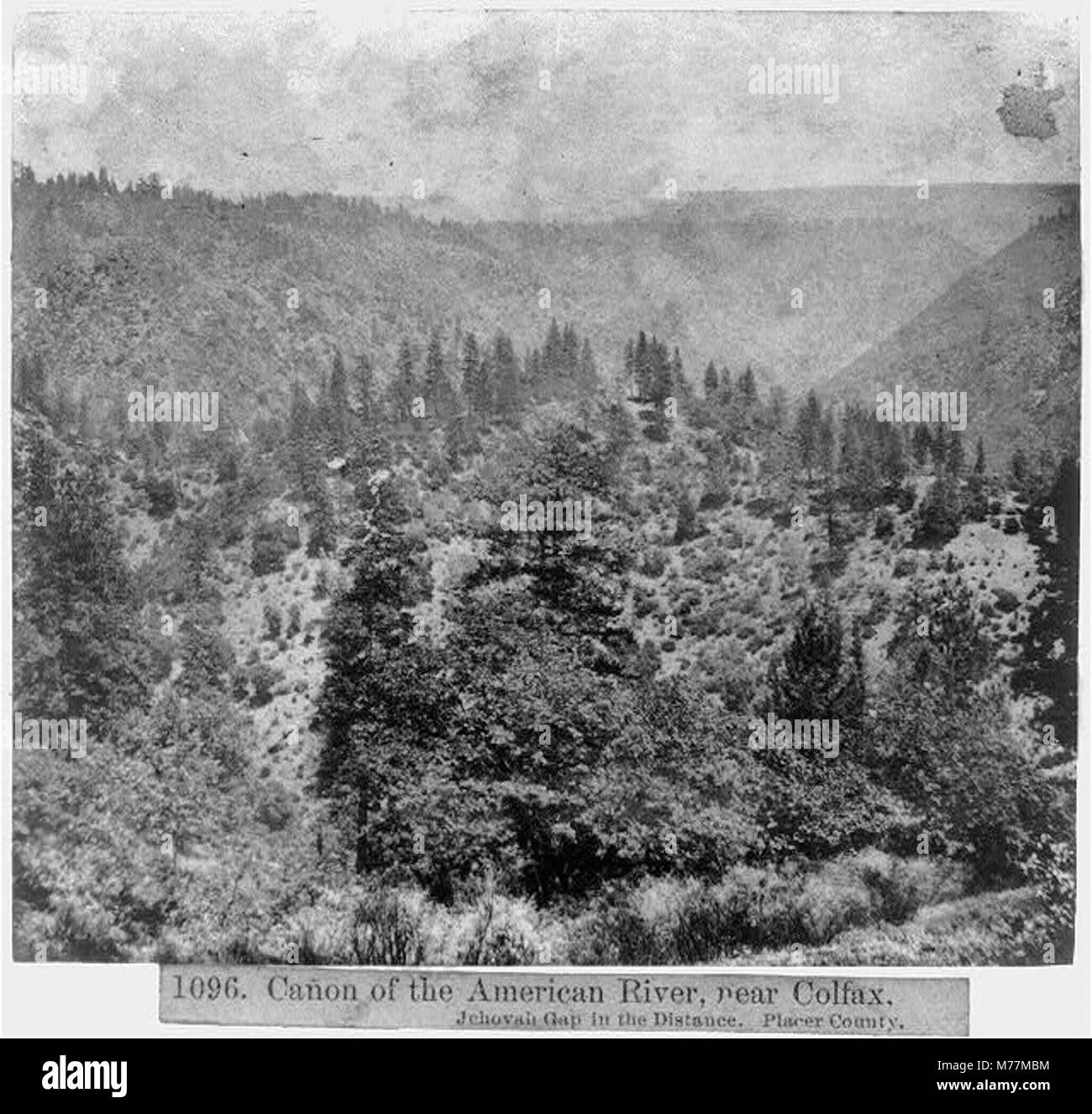 The Canyon of the American River near Colfax in Placer County ...