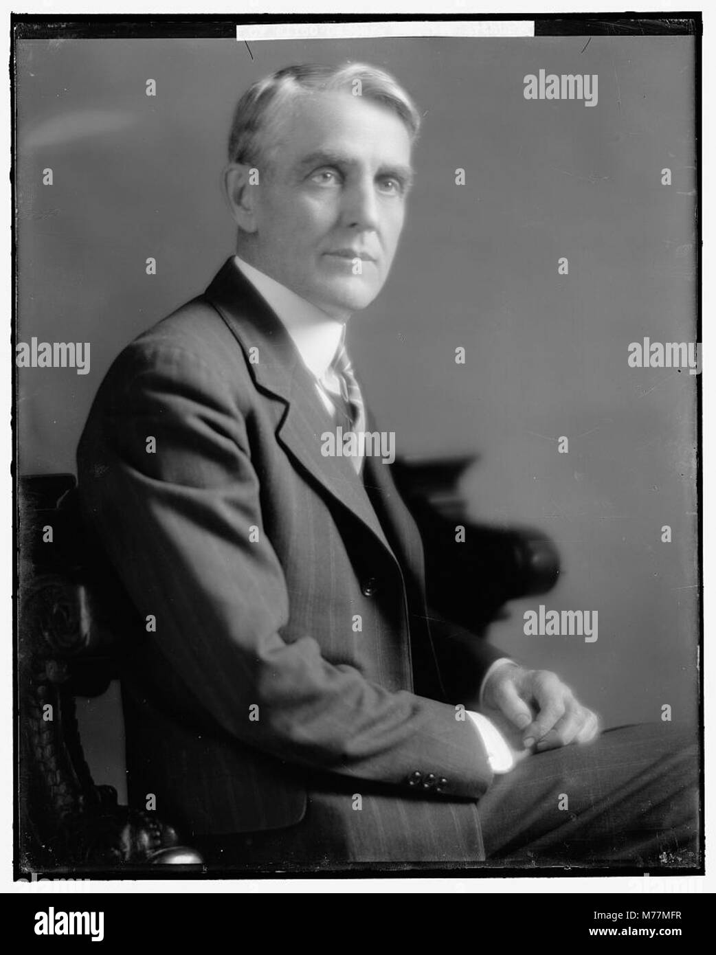 Arthur C. Capper, U.S. Senator from Kansas, is captured in a portrait ...