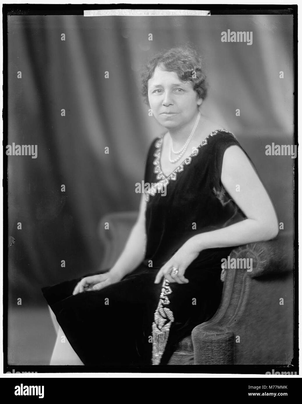 Thaddeous H. Caraway and his wife, captured in a portrait. He was a ...