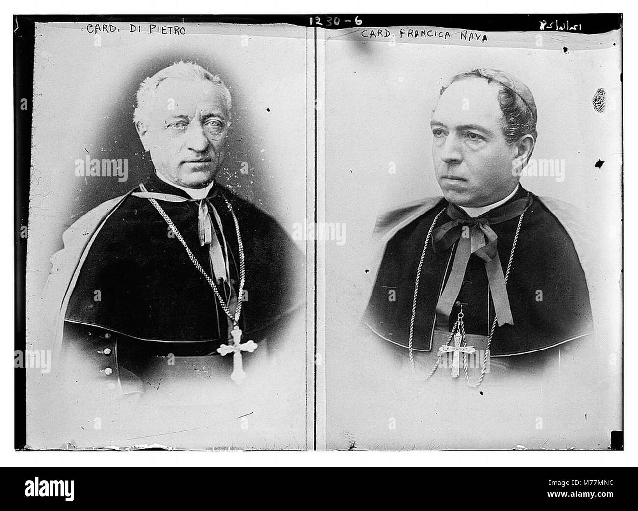 A photograph of Cardinal Di Pietro and Cardinal Francica Nava ...