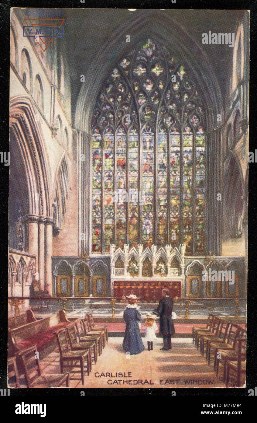 The East Window of Carlisle Cathedral, captured in a photograph ...