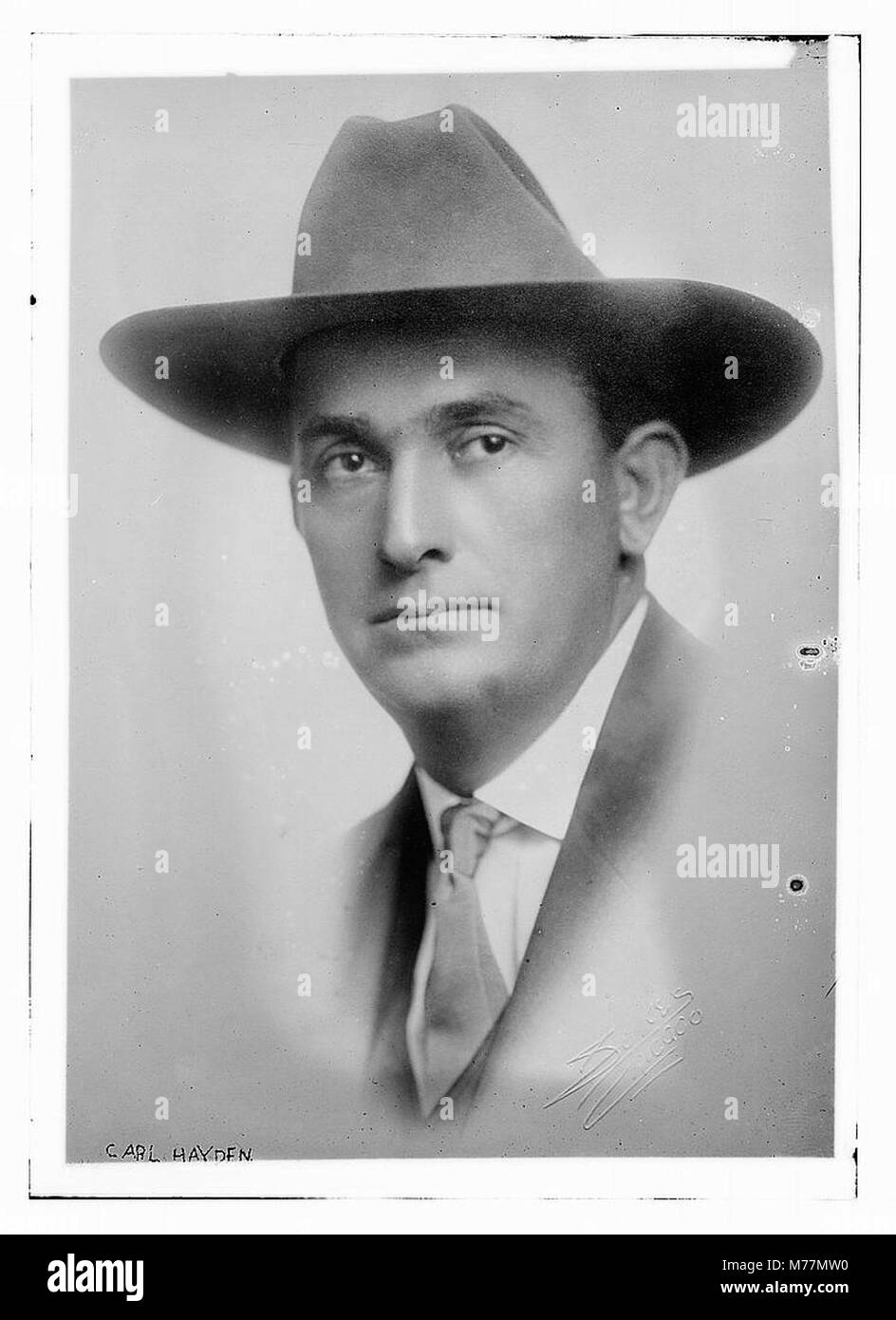 A portrait of Carl Hayden, an influential American politician who ...