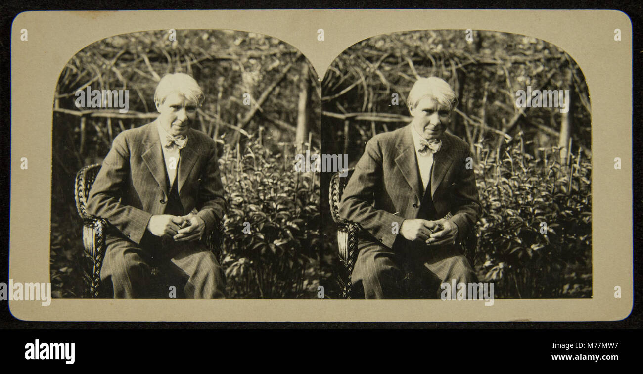 A portrait of Carl Sandburg, the renowned American poet, biographer ...
