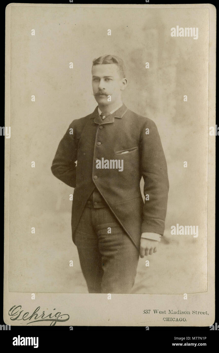 A portrait of Carter H. Harrison, taken in 1881. Harrison was a notable ...