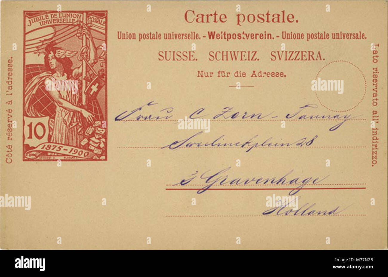 A vintage postcard from the 'Jubilee of the Universal Union ...