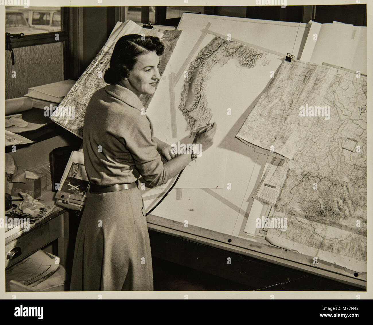 A map showcasing the history of cartographic publishing. The image ...