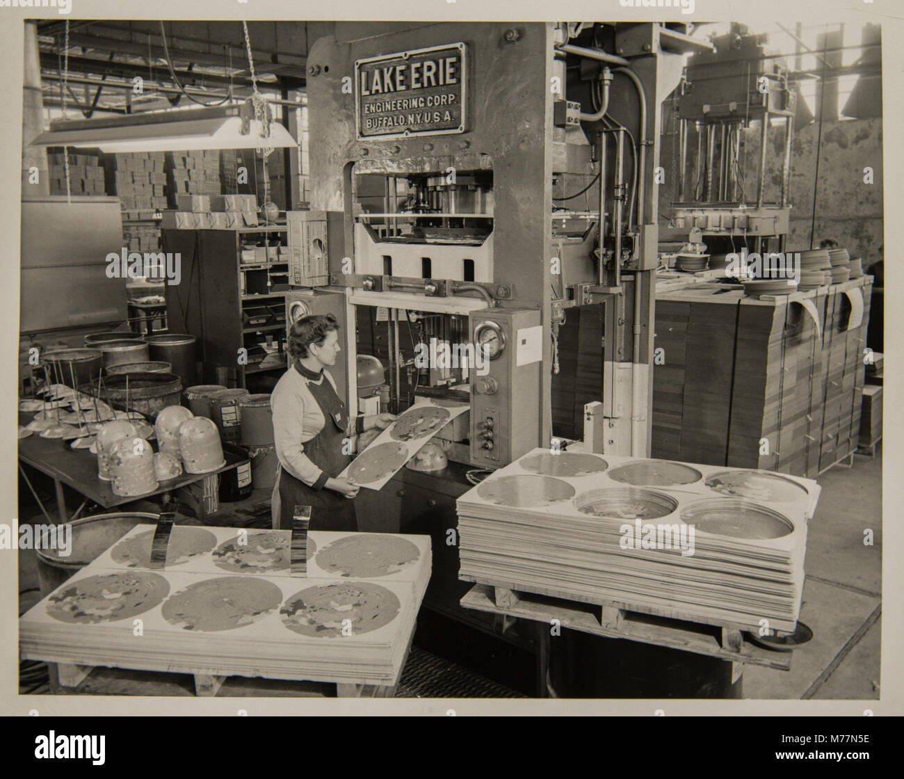 This image showcases the manufacturing process of globes, focusing on ...