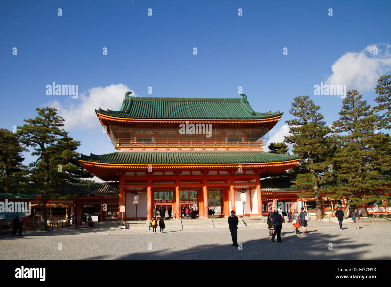 The Heian Jingu Shrine of Sakyo-ku, Kyoto, Japan, Asia Stock Photo - Alamy