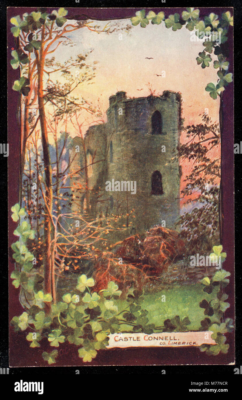 A photograph of Castle Connell, located in County Limerick, Ireland ...