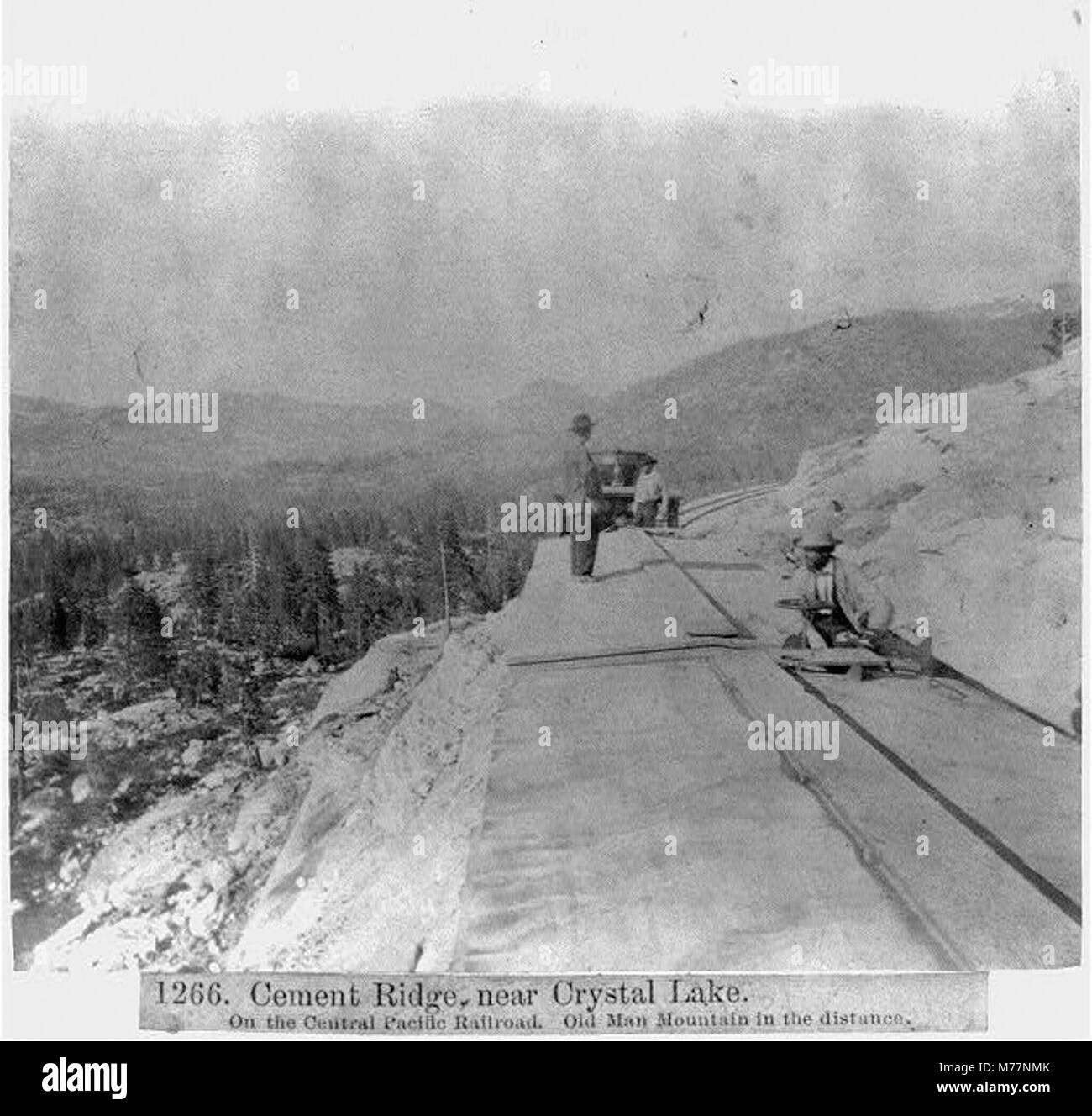 From the central pacific railroad Black and White Stock Photos & Images ...