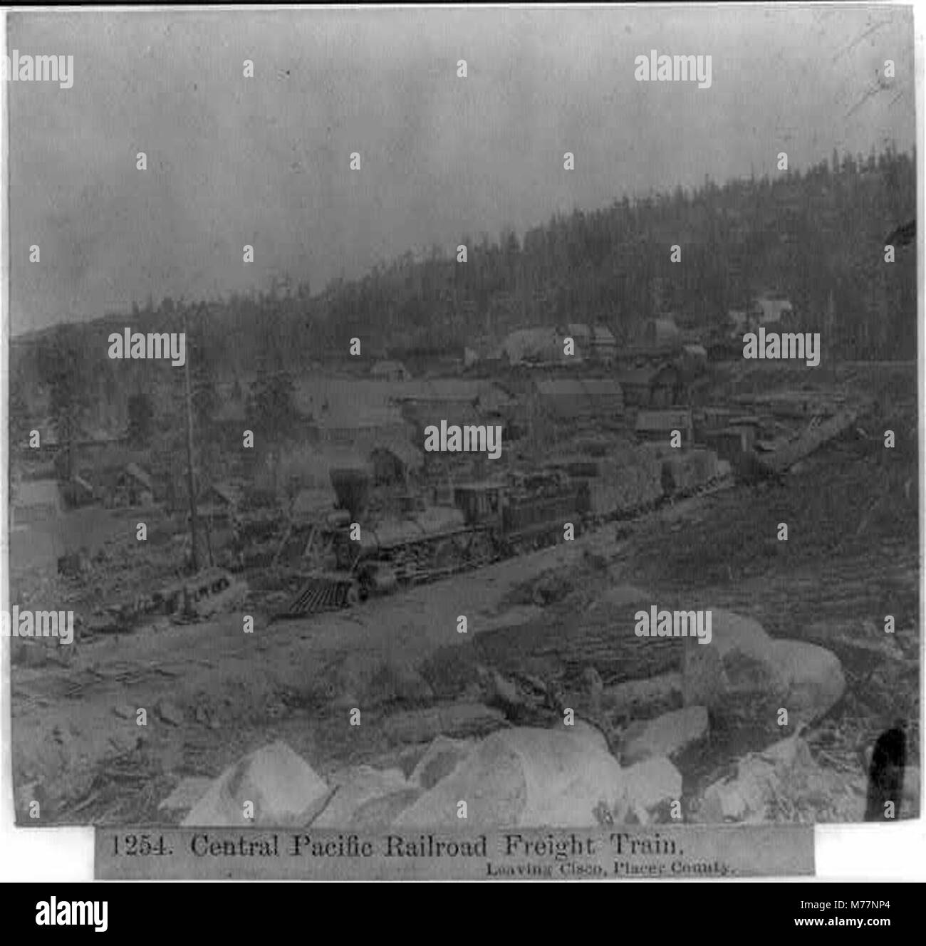 Central pacific railroad placer hi-res stock photography and images - Alamy