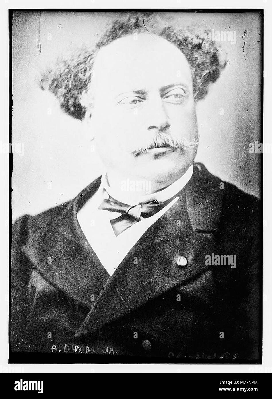 A portrait of Alexandre Dumas, Jr., a renowned French writer known for ...