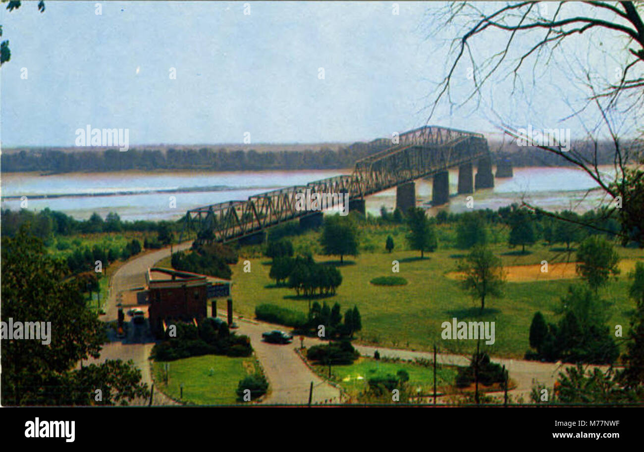 A photograph of the Chain of Rocks Bridge, an important historical ...