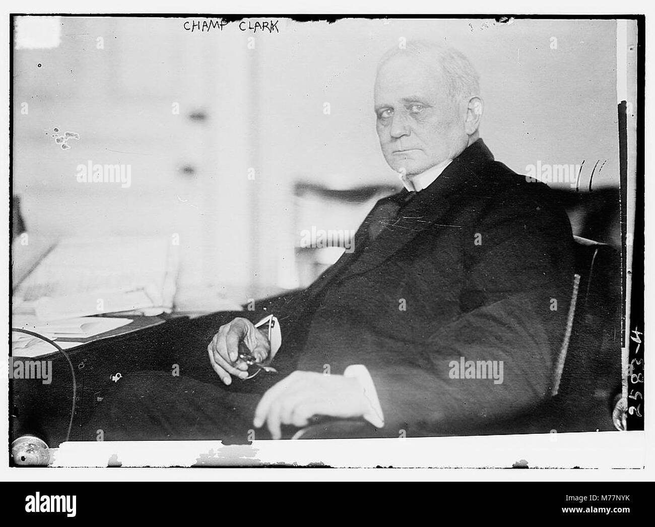 A portrait of Champ Clark, an American politician and Speaker of the U ...