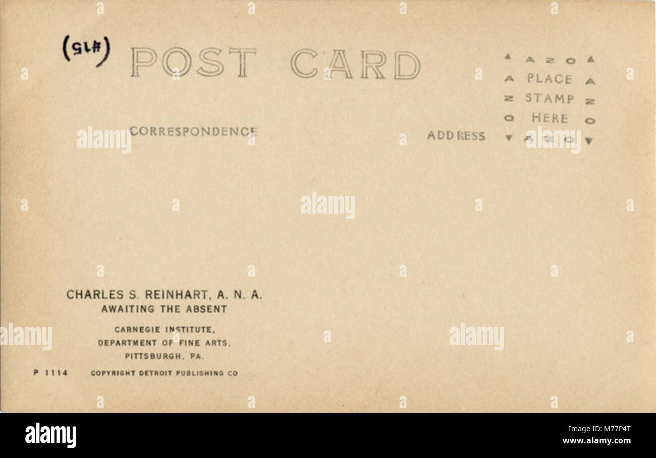 Charles S. Reinhart's artwork, 'Awaiting the Absent', displayed at the ...