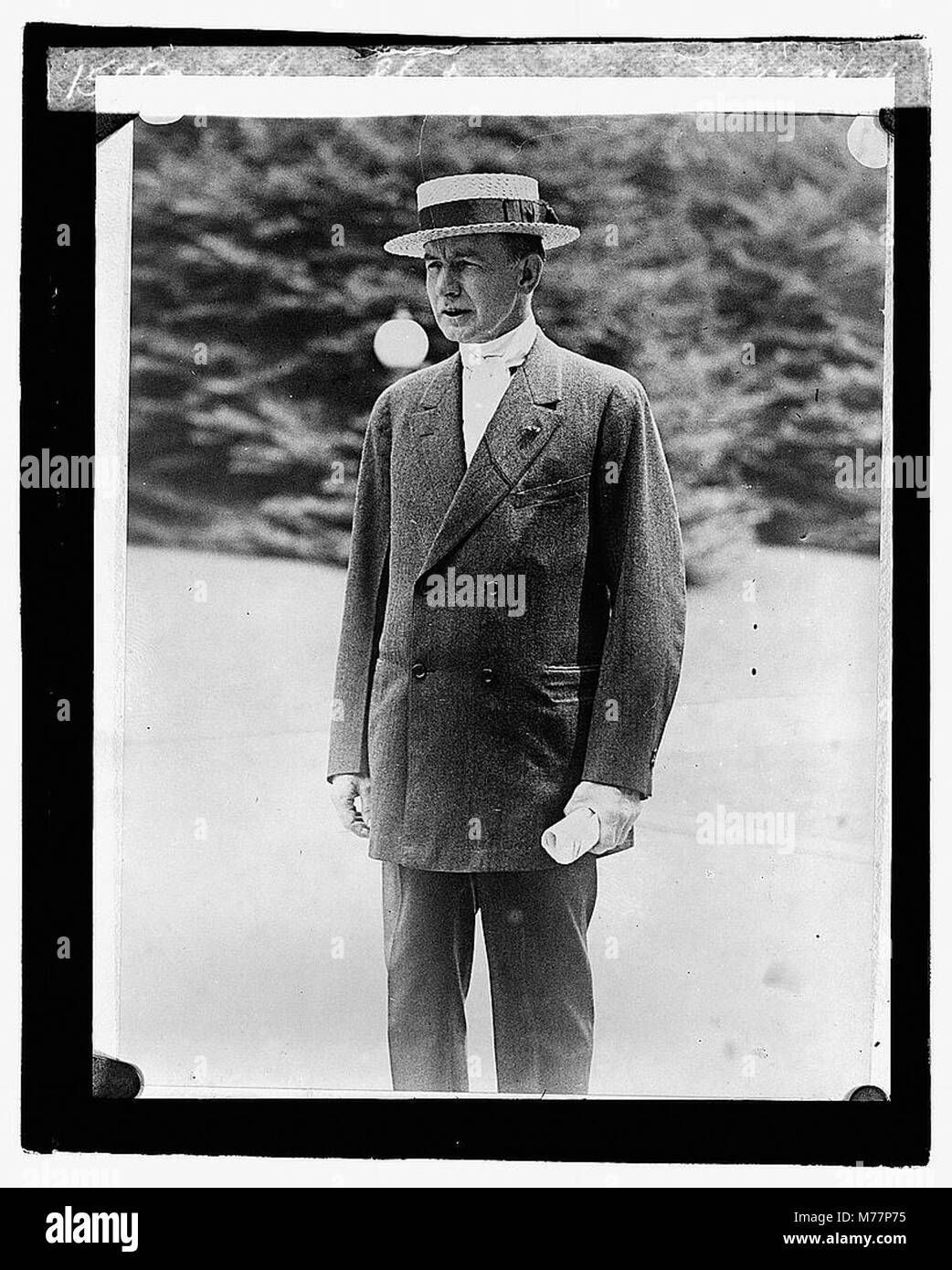 A portrait of Charles G. Dawes, American politician and banker, taken ...