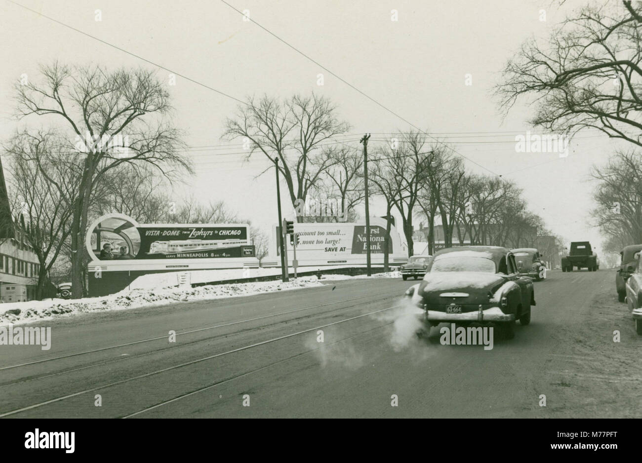 Chicago, Burlington & Quincy Railroad outdoor billboard, 1953 (NBY 3059 ...