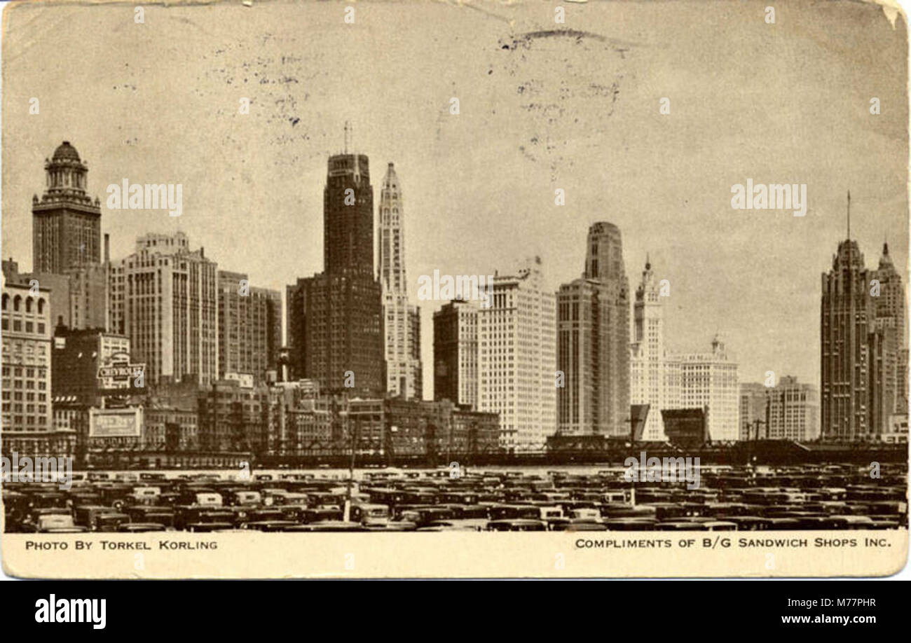 Chicago skyline 1920s hi-res stock photography and images - Alamy