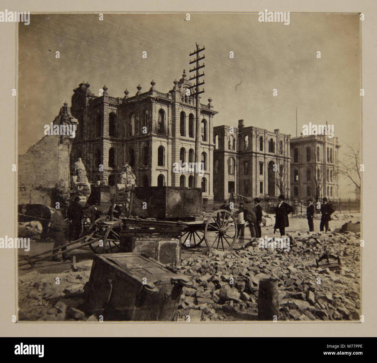 The Chicago Fire of 1871 caused widespread destruction, including the ...