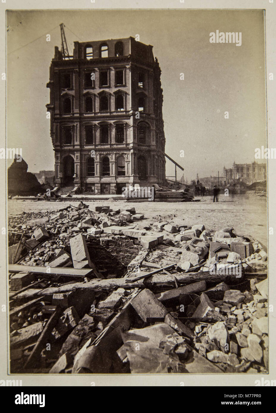 Chicago Fire of 1871, First National Bank (NBY 1387 Stock Photo - Alamy