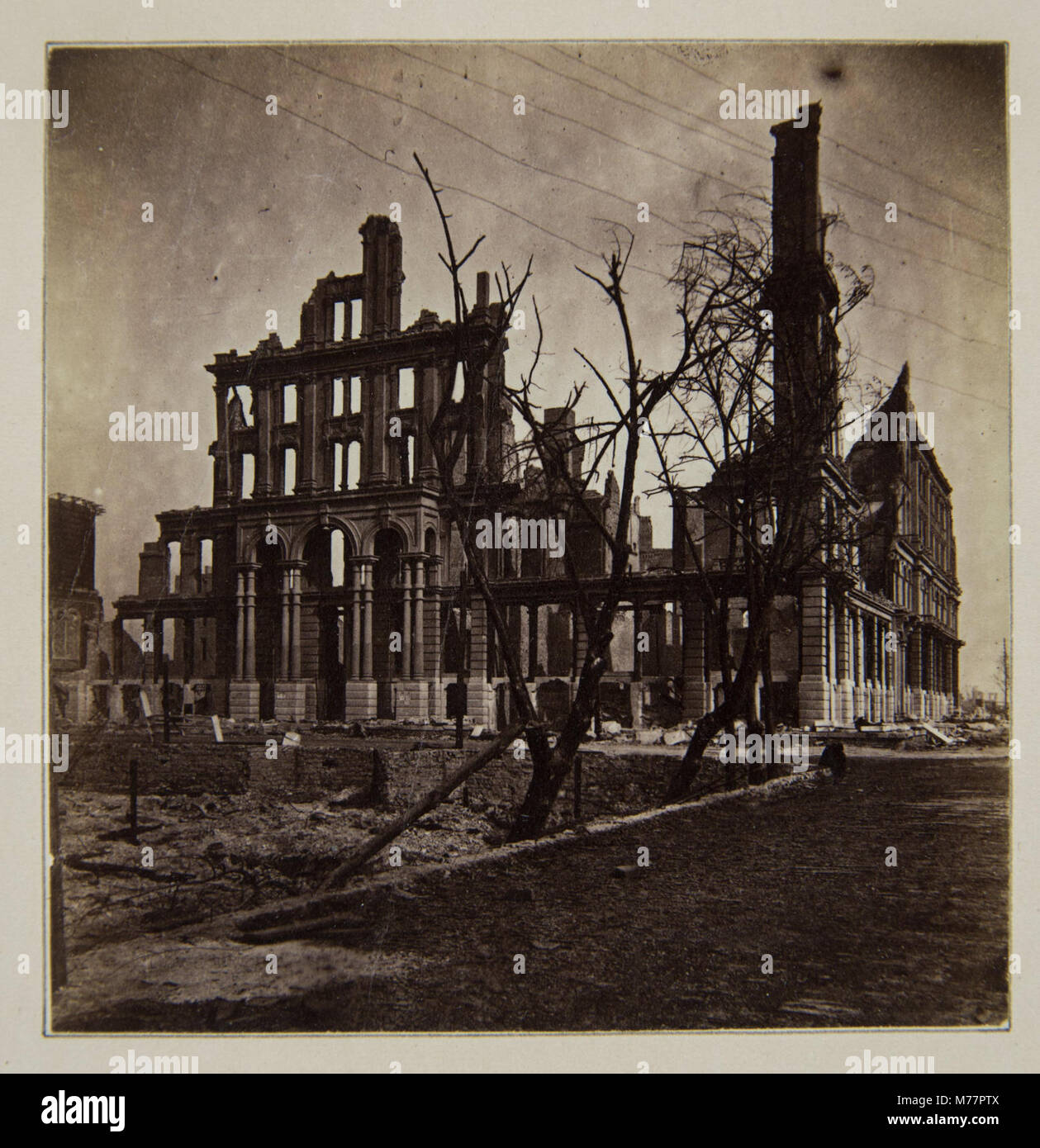 Chicago before the great fire hi-res stock photography and images - Alamy