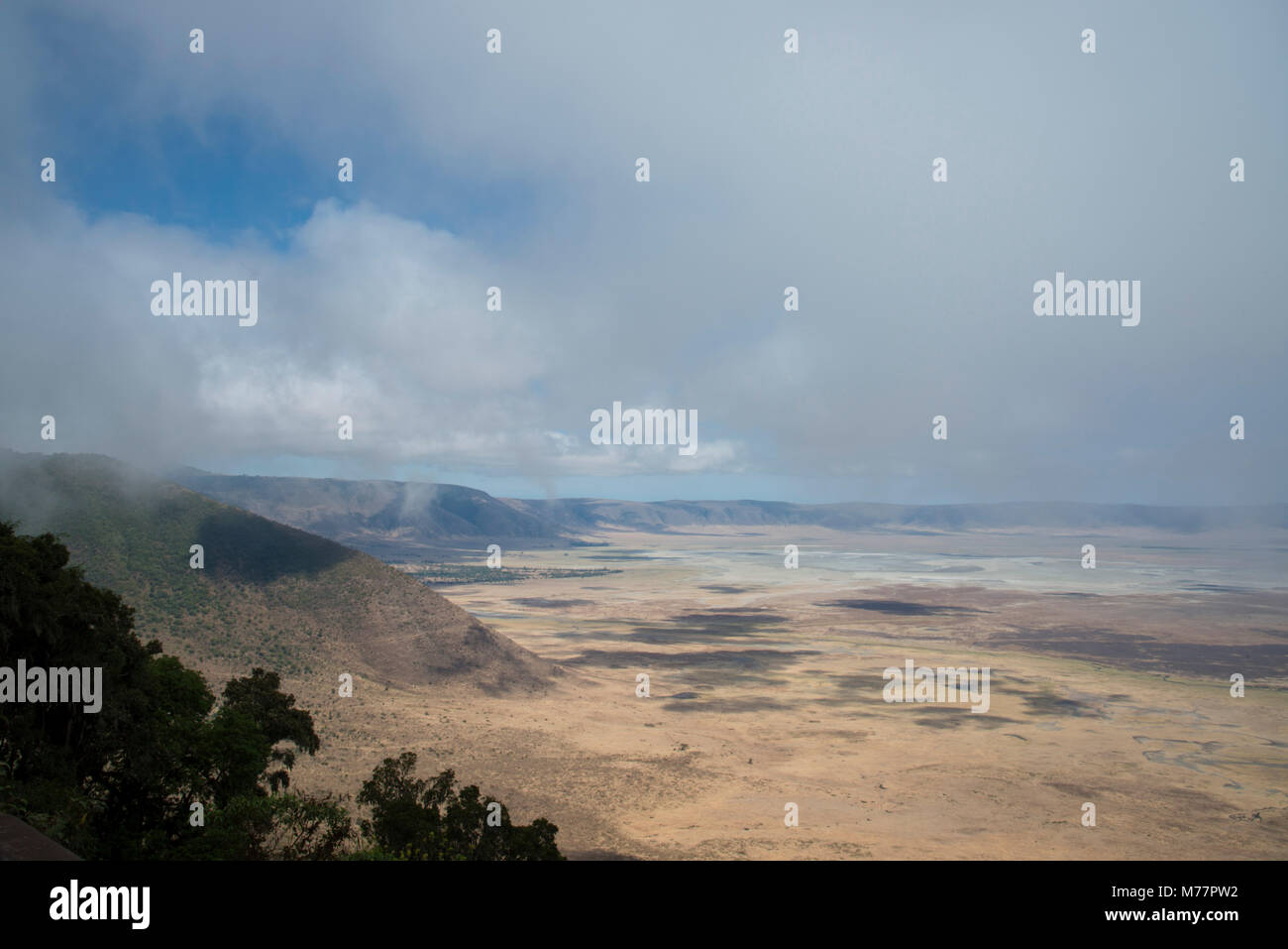 Aerial view ngorongoro crater tanzania hi-res stock photography and ...