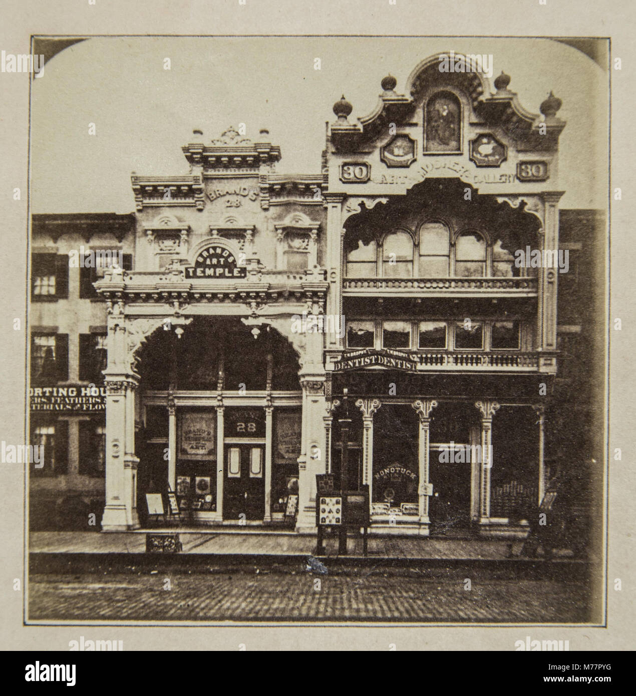 Chicago pre-fire, Art Galleries Washington St. (NBY 1471 Stock Photo ...